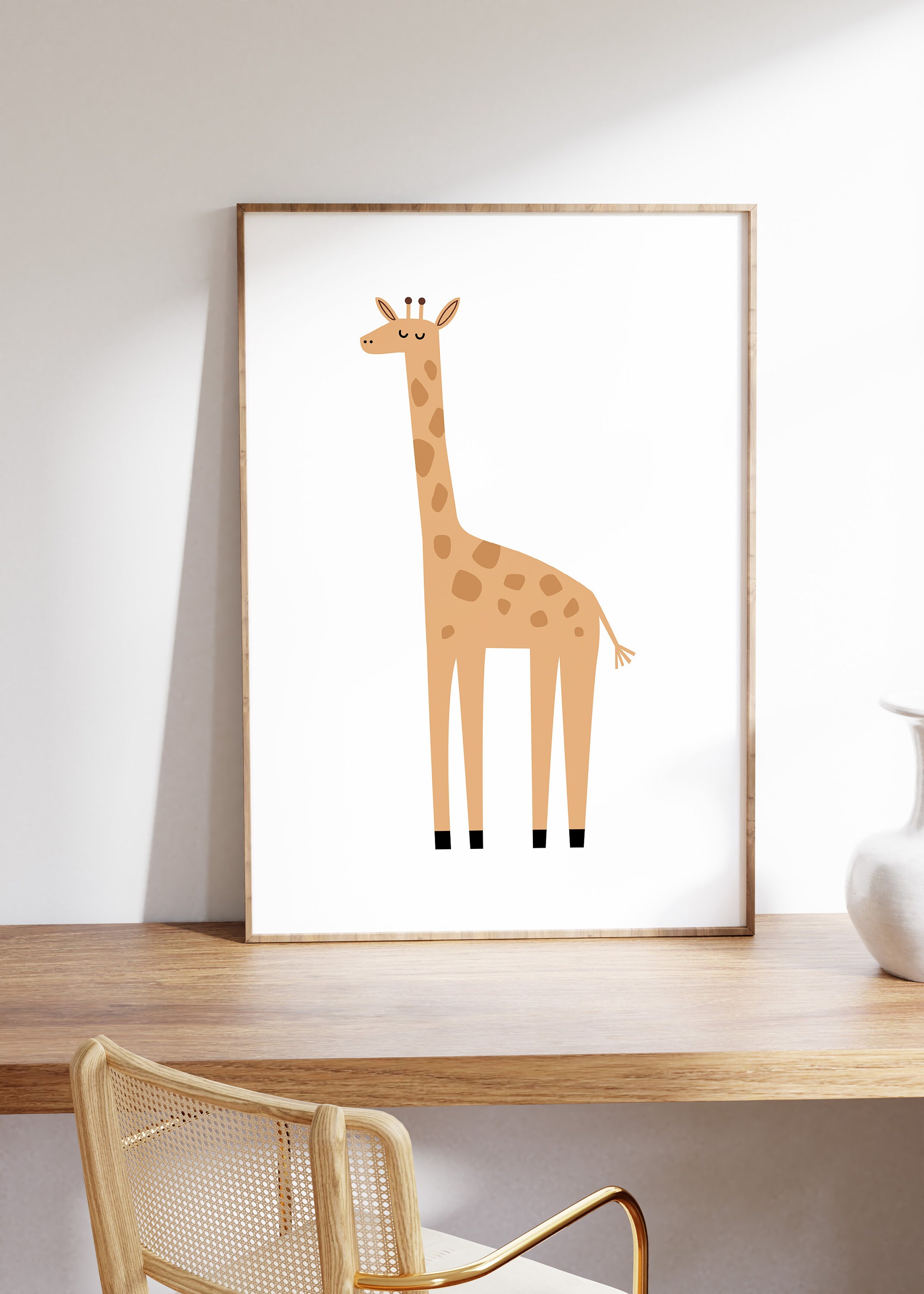 Giraffe Print Jungle Theme Nursery Prints, Safari Nursery Decor, Safari ...