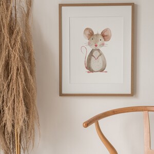 Mouse Nursery Print | Printable Farm Nursery Decor, Farm Animals Poster ...