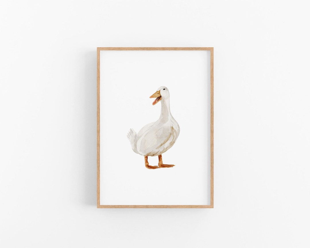 Goose Nursery Print | Printable Farm Nursery Decor, Farm Animals Poster ...
