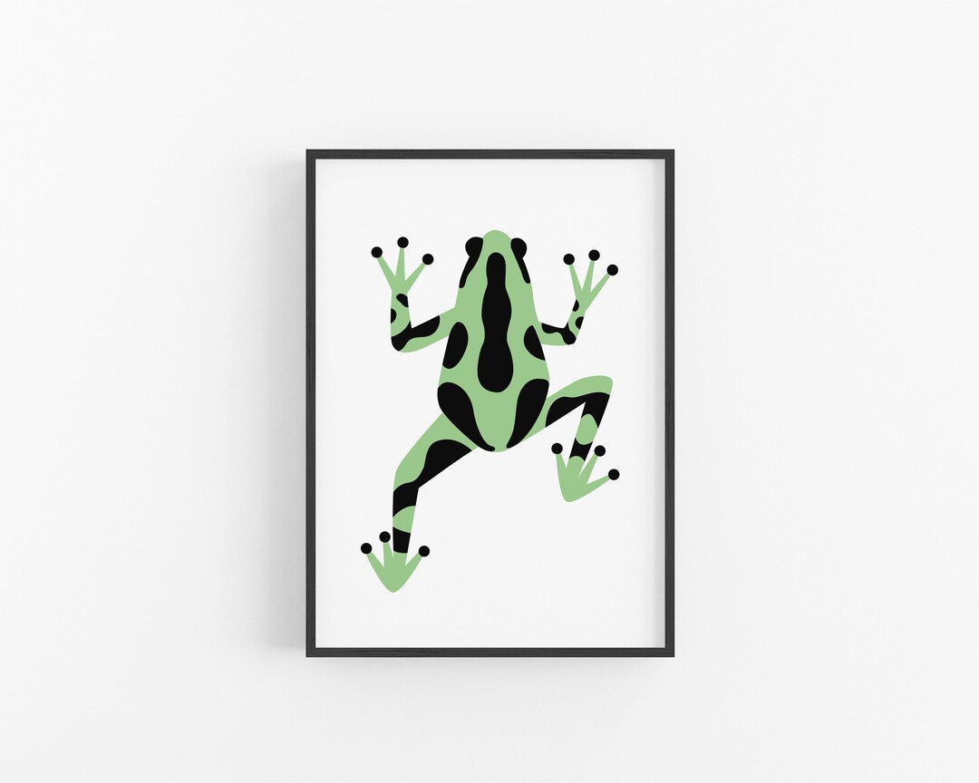 Tree Frog Print | Printable Jungle Theme Nursery Prints, Kids Tropical ...