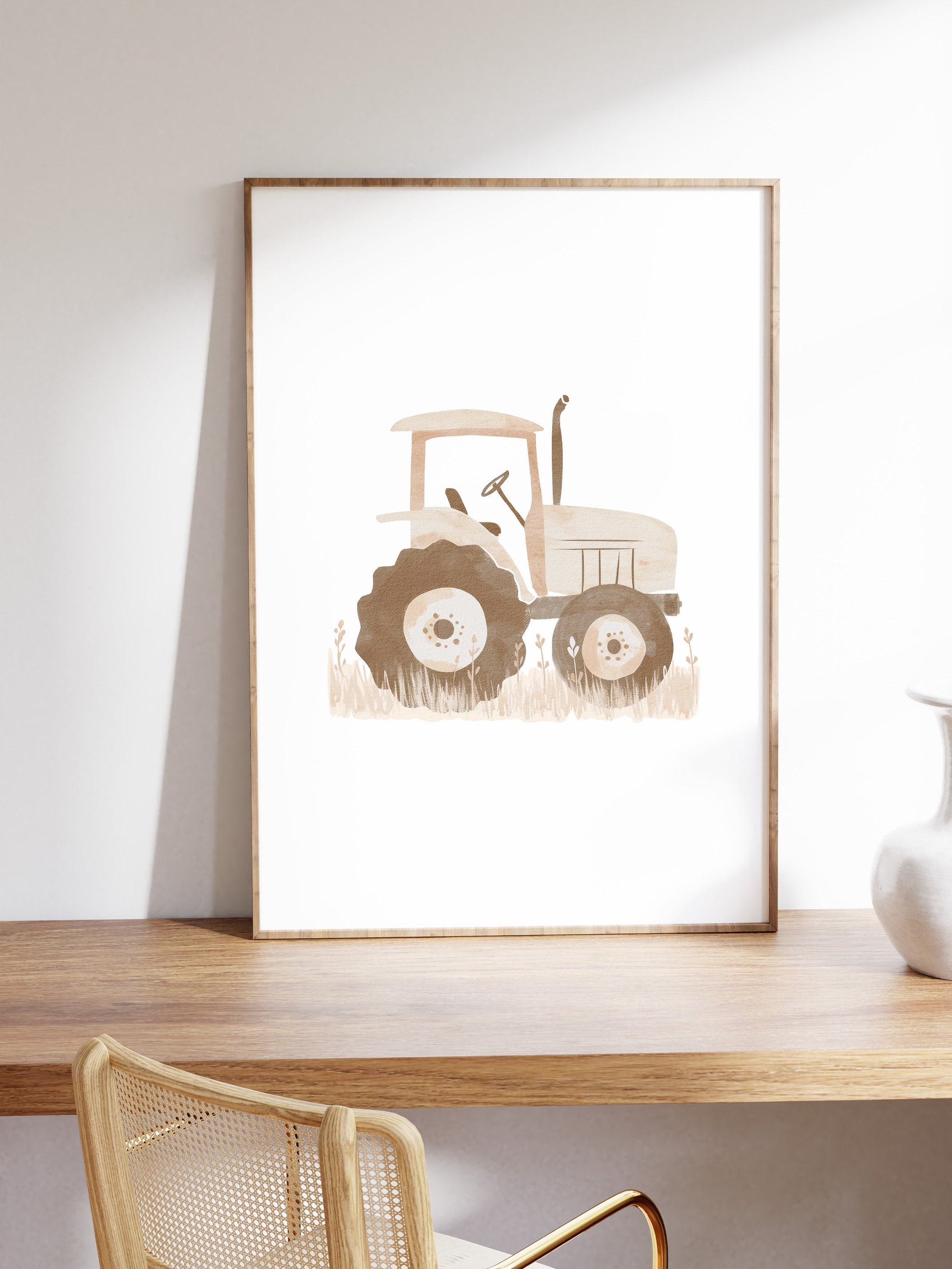 Tractor Print Printable Farm Nursery Decor, Farm Themed Poster, Tractor ...