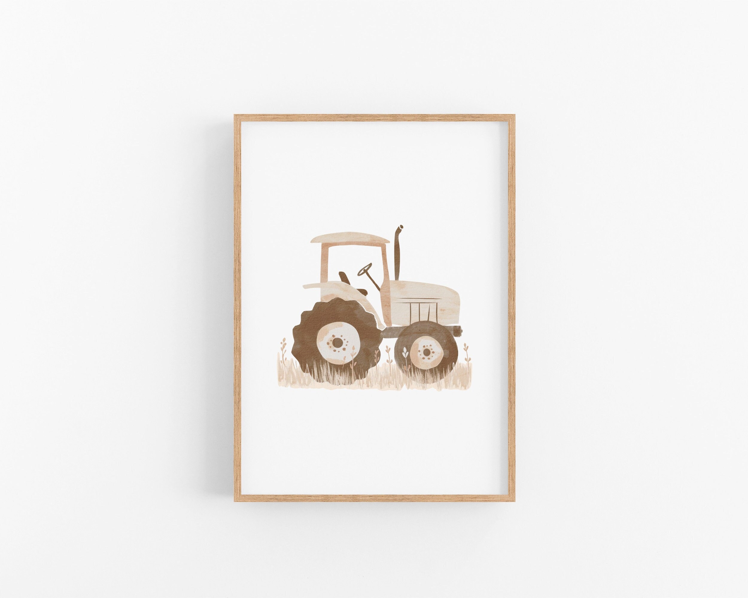 Tractor Print Printable Farm Nursery Decor, Farm Themed Poster, Tractor ...