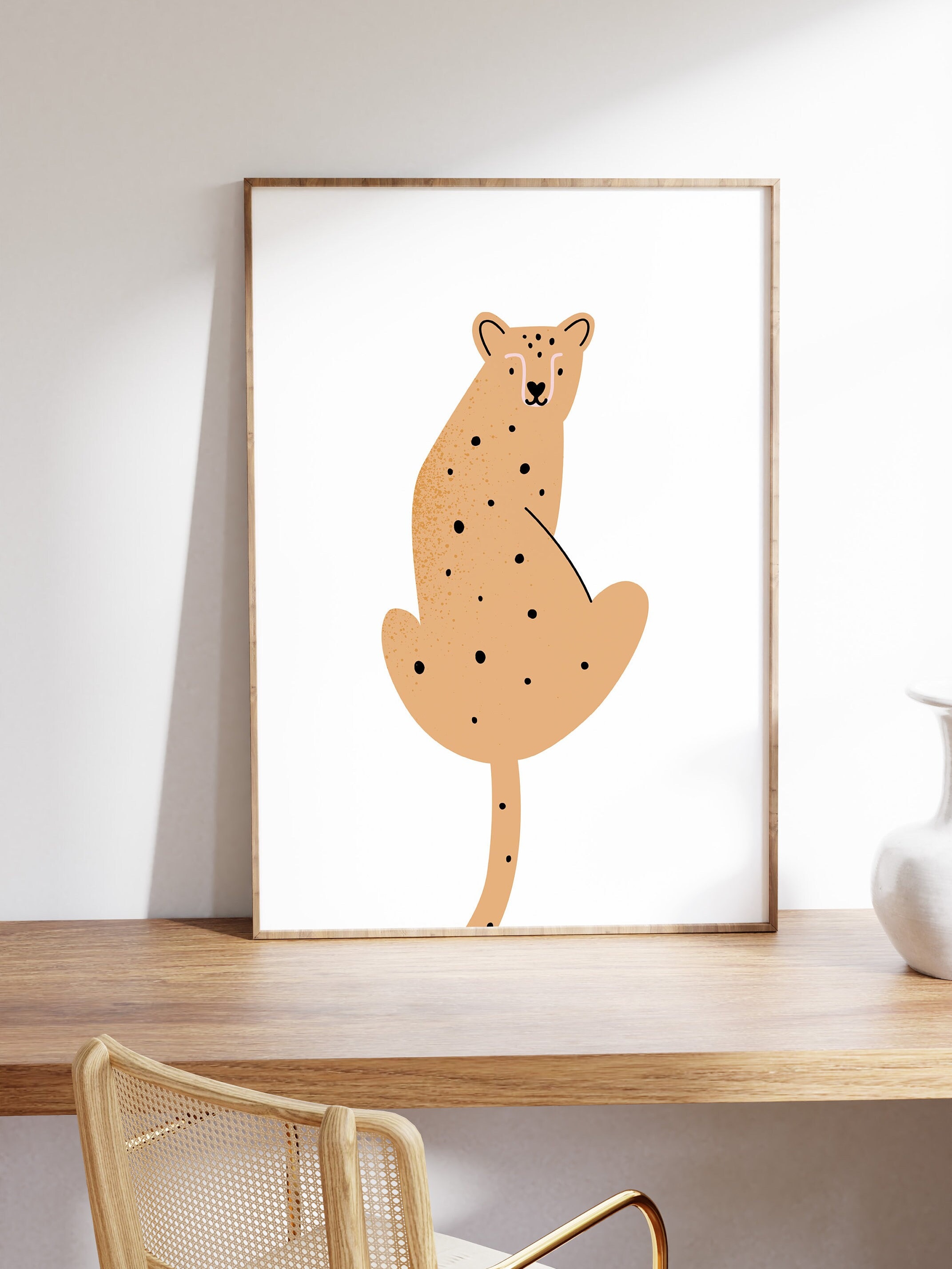 Cheetah Print Printable Kids Safari Jungle Wall Art, Jungle Theme ...