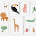 Set of Jungle Theme Nursery Prints, Safari Nursery Decor, Safari ...