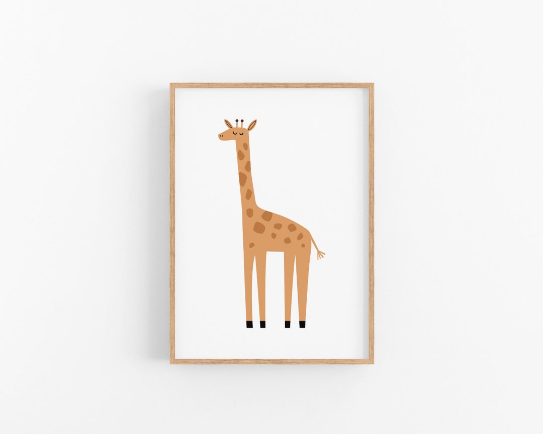 Giraffe Print | Jungle Theme Nursery Prints, Safari Nursery Decor ...