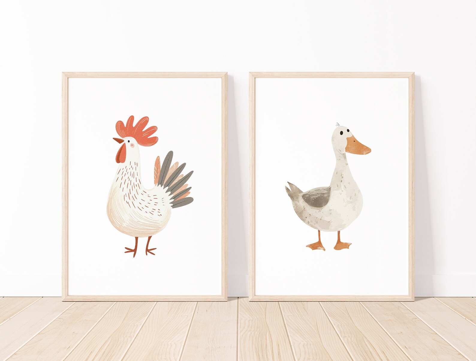 Set of 8 Farm Animal Prints | Printable Farm Nursery Decor, Farm ...