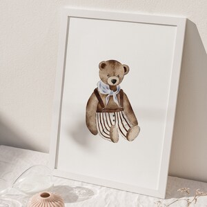 Teddy Bear Print | PRINTABLE Teddy Poster, Bear Nursery Decor, Kids ...
