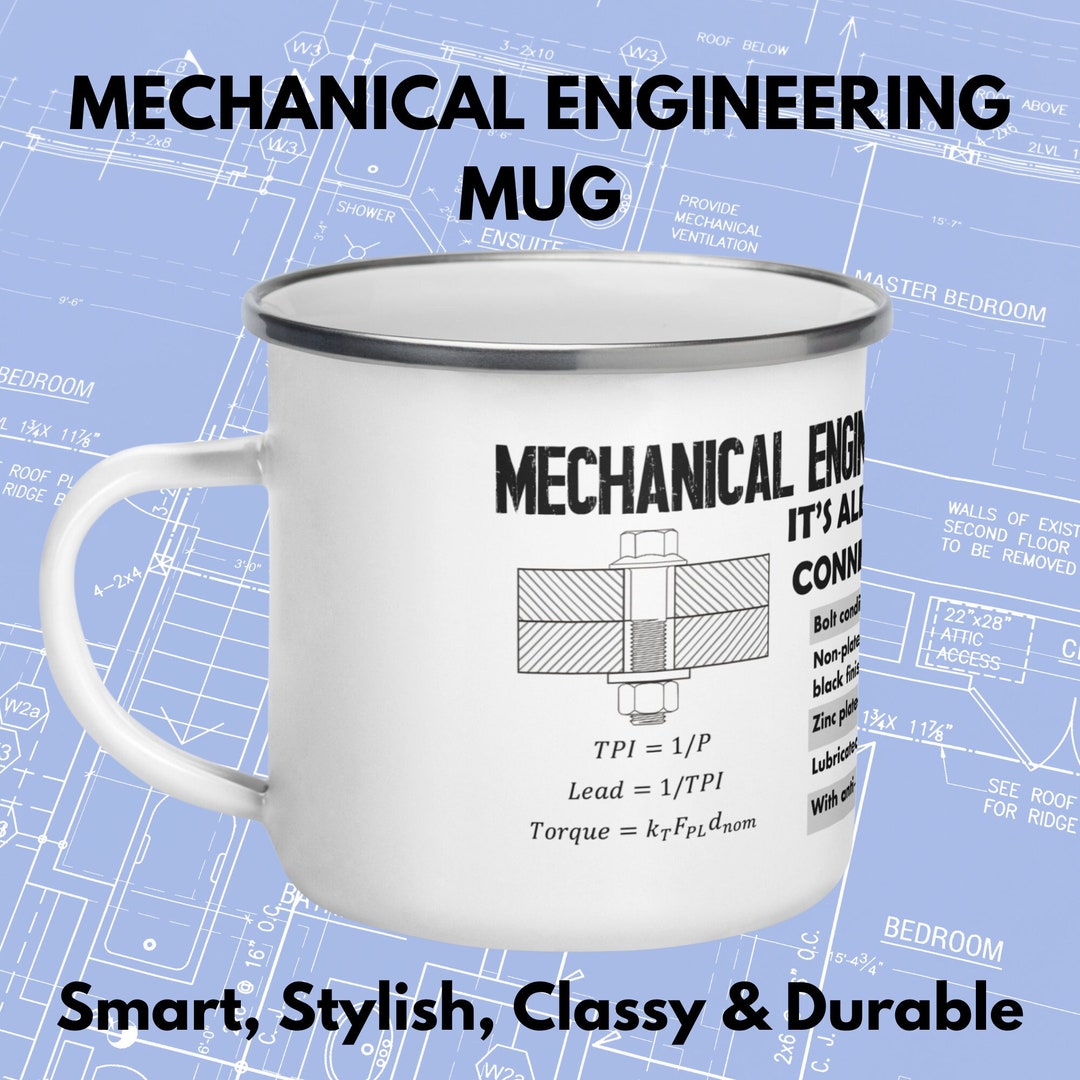 Mechanical Engineering Mug, Camping Mug, Mug for Engineers, Engineer ...