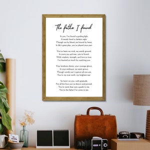 The Father I Found, Poem for Stepdad, Father Figure Poem, Father's Day ...