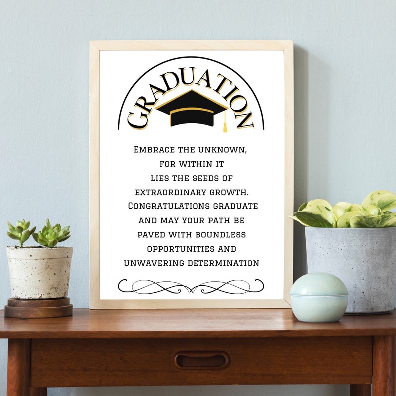 Graduation Quote Print, Graduation Wishes, Graduation Gift, Graduation ...
