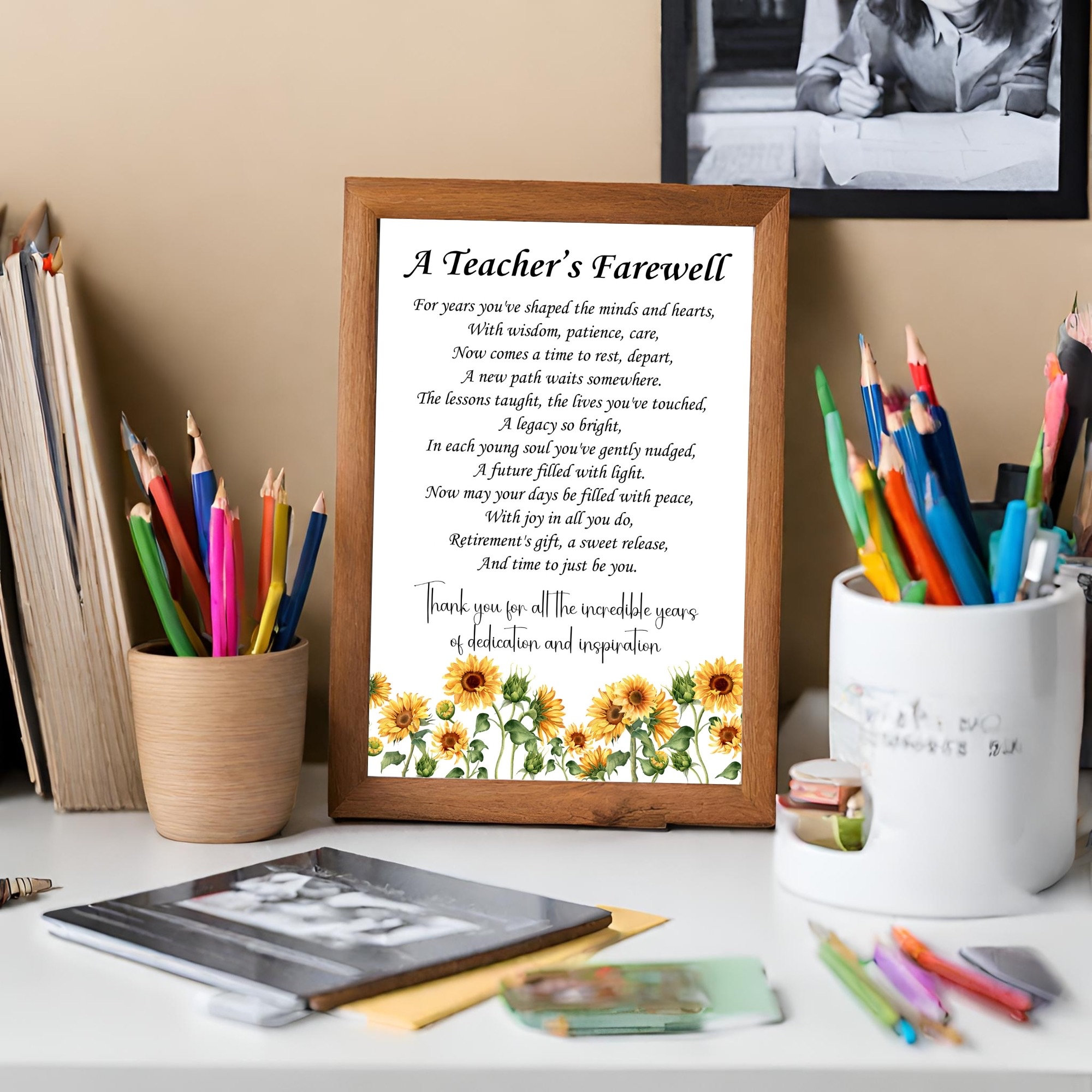Teacher Retirement Poem, Teacher Goodbye Poem, Teacher Farewell ...