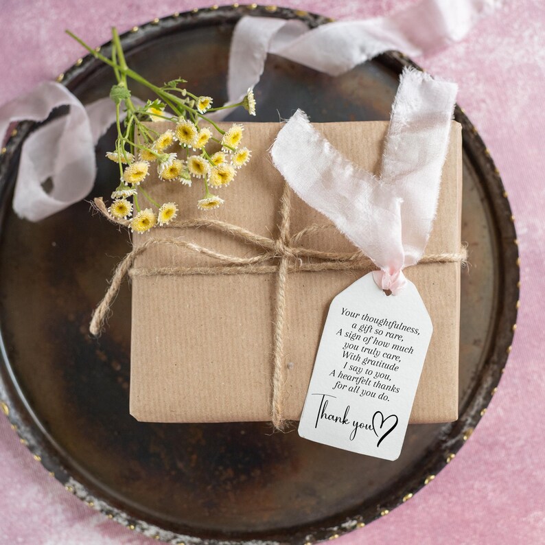 Thank You Poem Gift Tags Printable, Thank You Appreciation Gift Tags ...