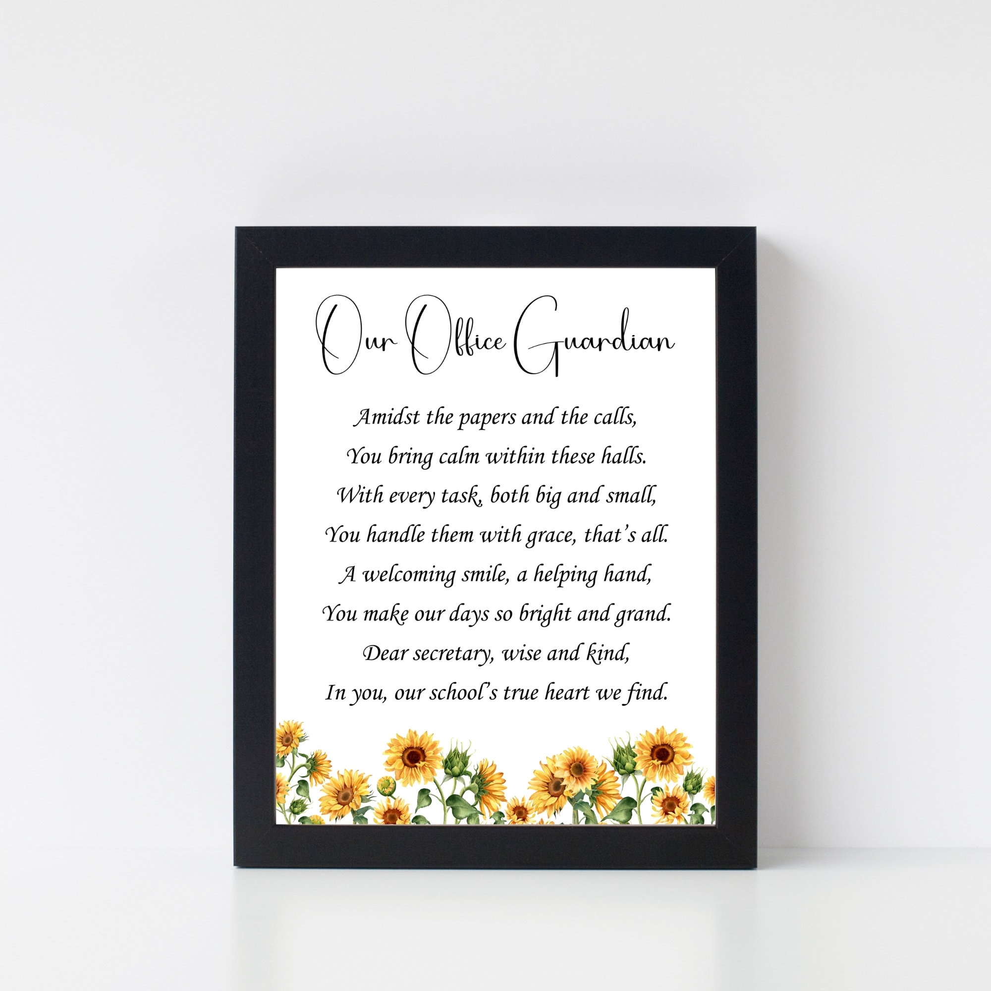School Secretary Poem Print: Our Office Guardian (digital Download) - Etsy