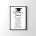 Graduation Poem Wall Art: Class of 2026 Gift (digital Download) - Etsy