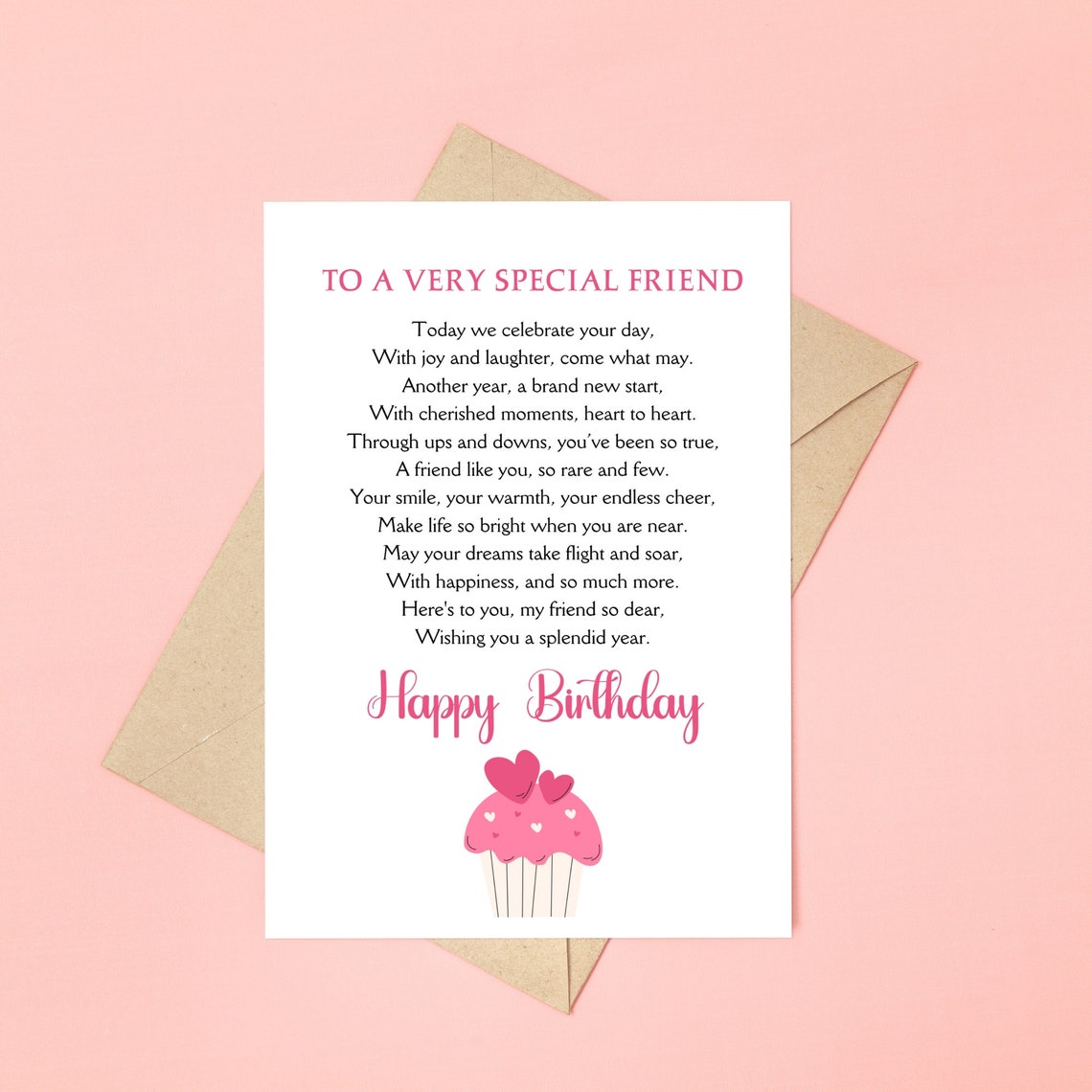 To A Very Special Friend Birthday Wishes, Friend Birthday Card ...