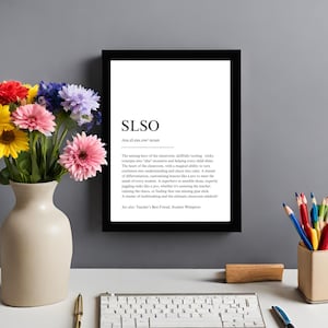 SLSO Definition Print, School Learning Support Officer Print, Teacher ...