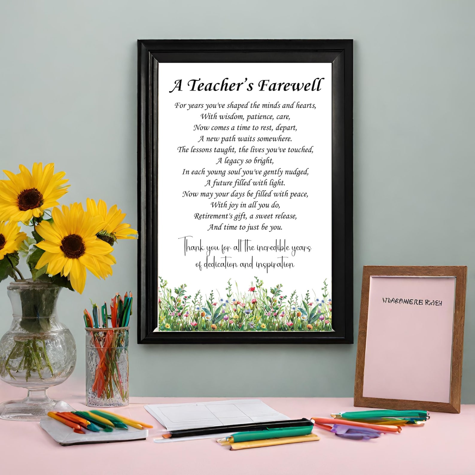 Teacher Retirement Poem, Teacher Goodbye Poem, Teacher Farewell ...