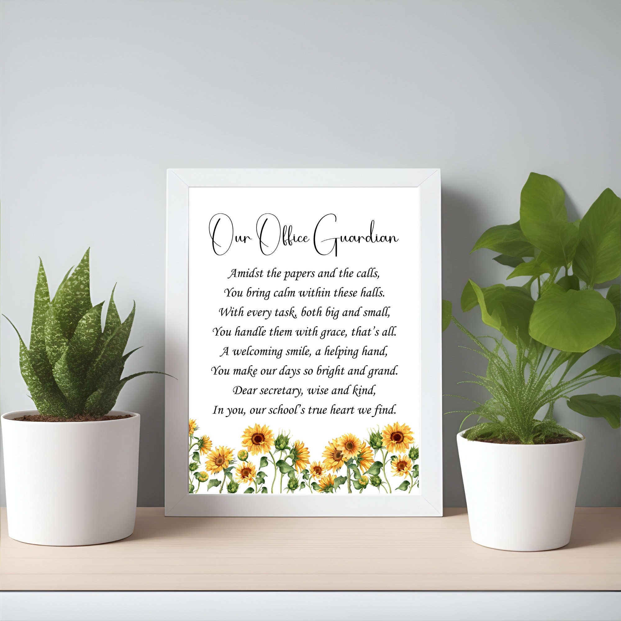 School Secretary Poem Print: Our Office Guardian (digital Download) - Etsy