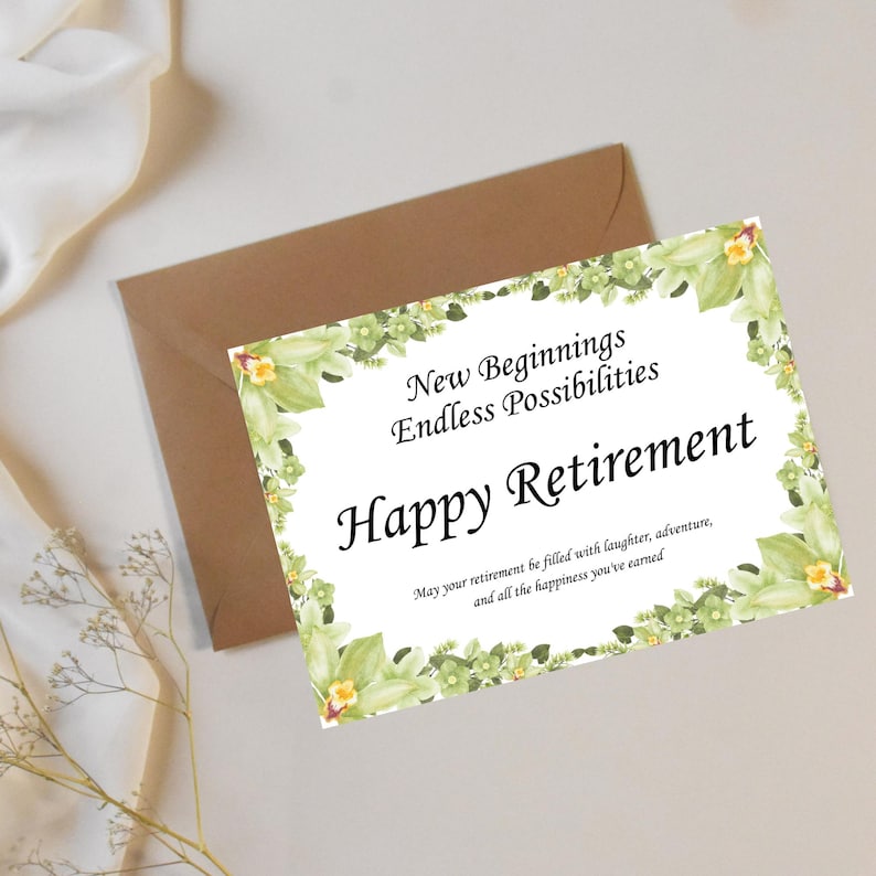 Happy Retirement Card, Retirement Greeting Card Printable, Retirement ...