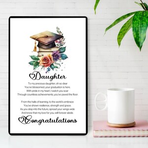 Daughter Graduation Poem Art Print: Keepsake Gift (digital Download) - Etsy