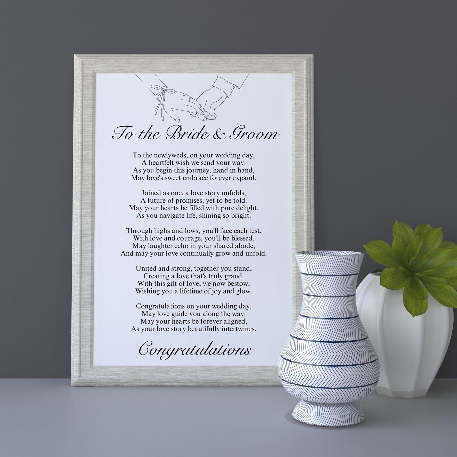 Wedding Poem Print: Bride & Groom Gift (digital Download) - Etsy