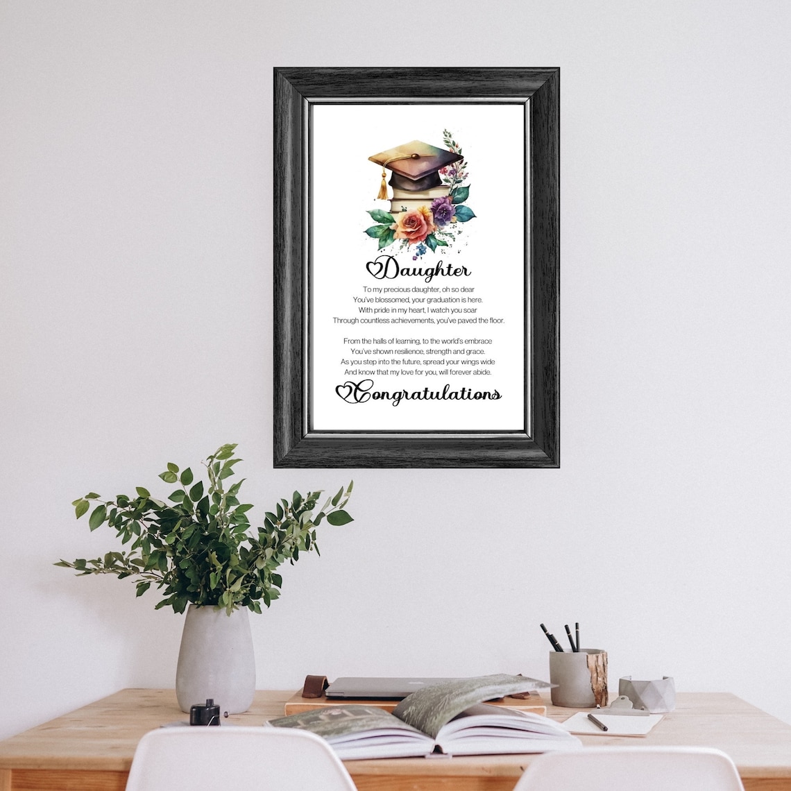 Daughter Graduation Poem, Graduation Gift, Graduation Poem Printable ...