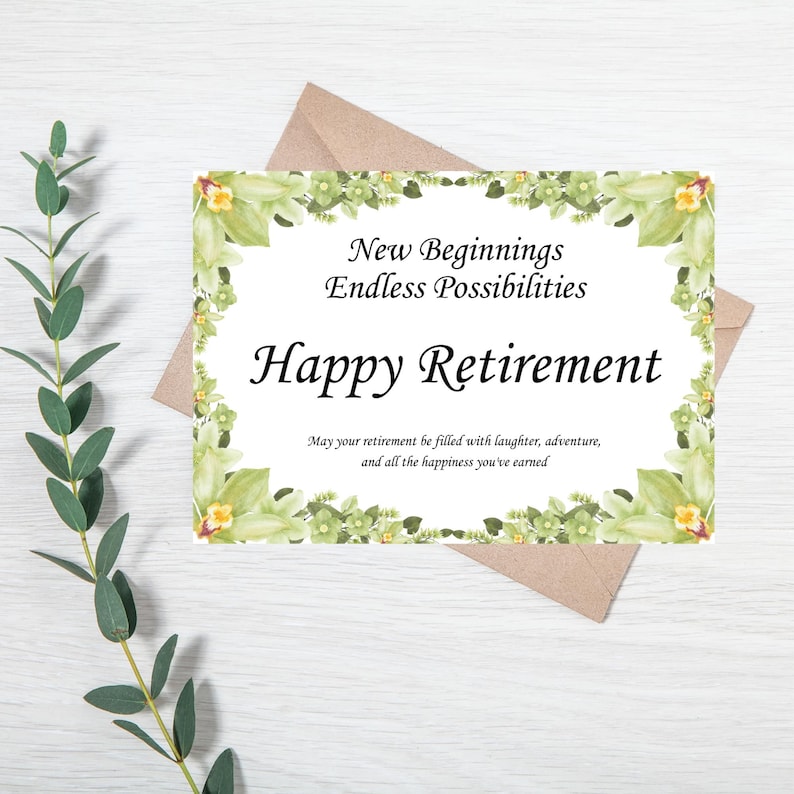 Printable Retirement Poem and Card Bundle, Life's New Chapter ...