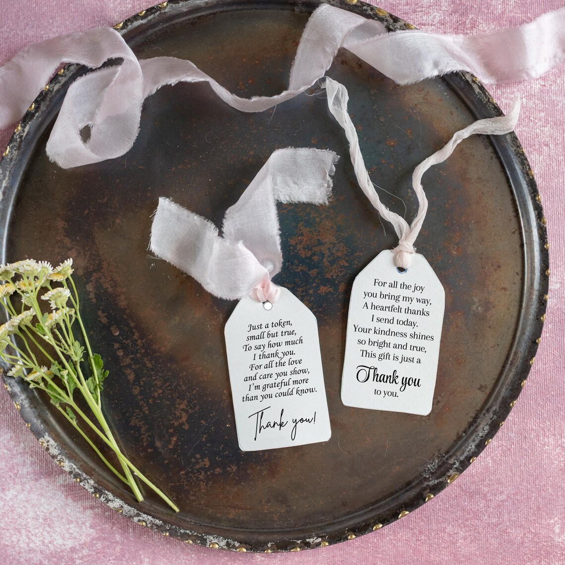 Thank You Poem Gift Tags Printable, Thank You Appreciation Gift Tags ...