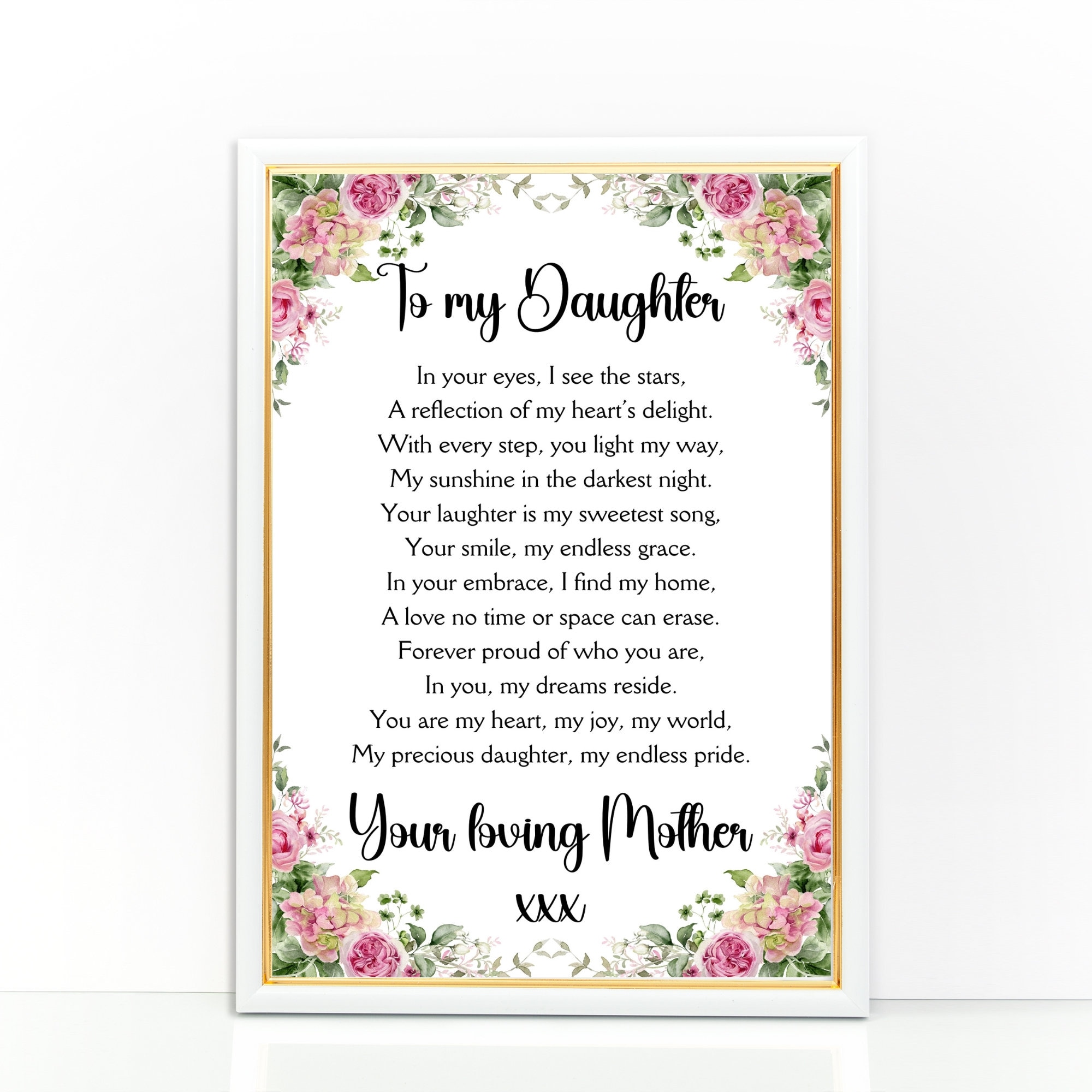 Poem for Daughter: Heartfelt Gift From Mother (digital Download) - Etsy