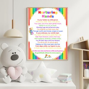 Educator Thank You Poem, Pre School Kindy Teacher Gift, Thank You Gift ...