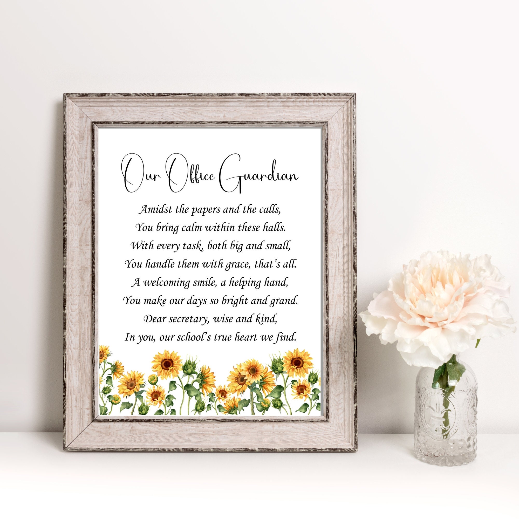 School Secretary Poem Print: Our Office Guardian (digital Download) - Etsy