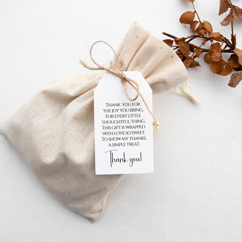 Thank You Poem Gift Tags Printable, Thank You Appreciation Gift Tags ...