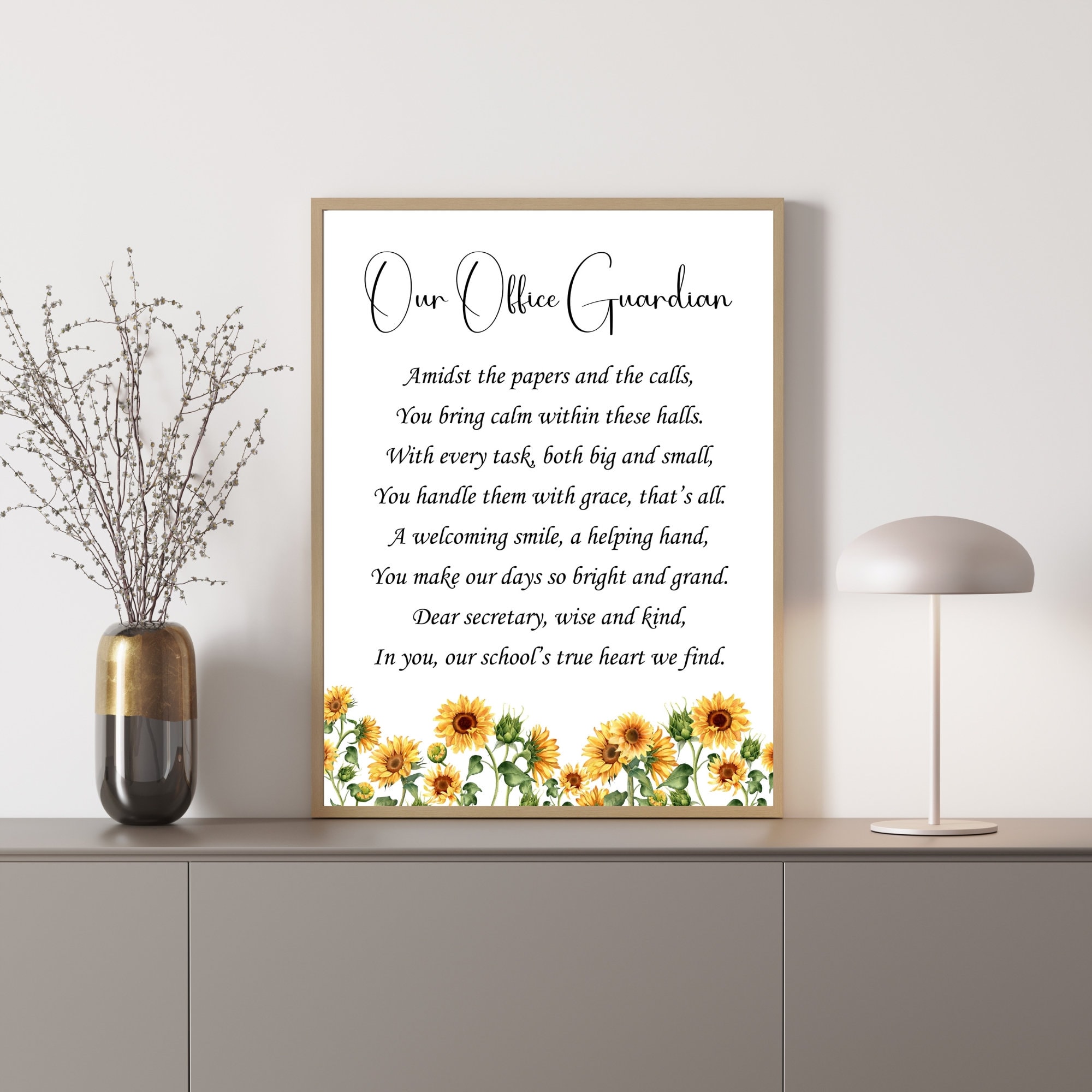 School Secretary Poem Print: Our Office Guardian (digital Download) - Etsy
