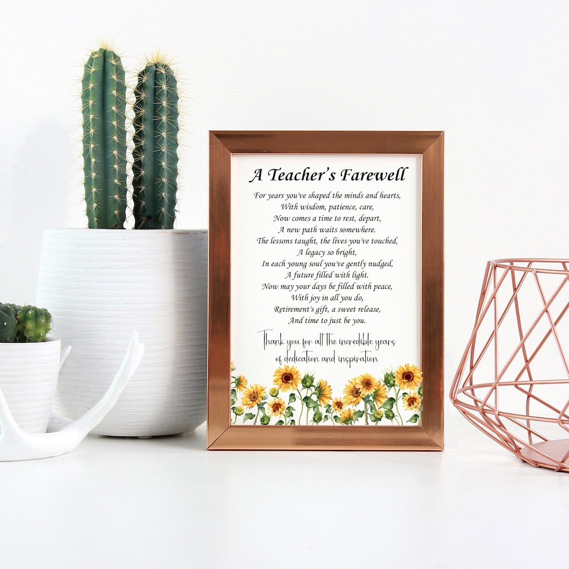 Teacher Retirement Poem Art Print: Farewell Gift (digital Download) - Etsy