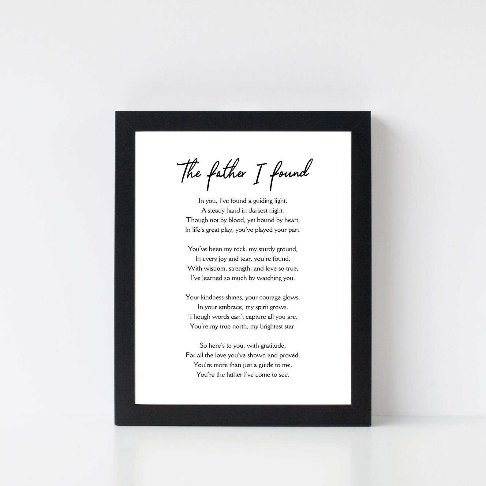 The Father I Found, Poem for Stepdad, Father Figure Poem, Father's Day ...