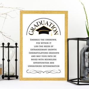 Graduation Quote Print, Graduation Wishes, Graduation Gift, Graduation ...