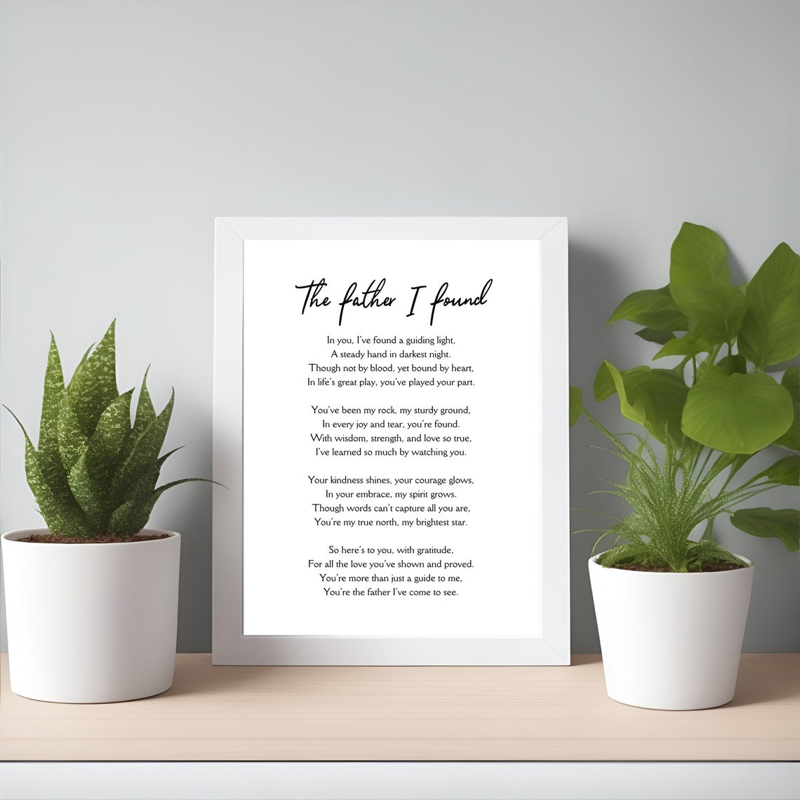 The Father I Found, Poem for Stepdad, Father Figure Poem, Father's Day ...