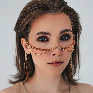 Face Chain Jewelry, Face Jewelry, Body Jewelry, Festival Jewelry, Face ...