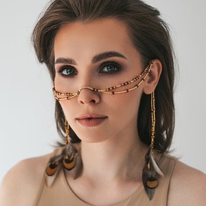 Face Chain Jewelry, Face Jewelry, Body Jewelry, Festival Jewelry, Body ...