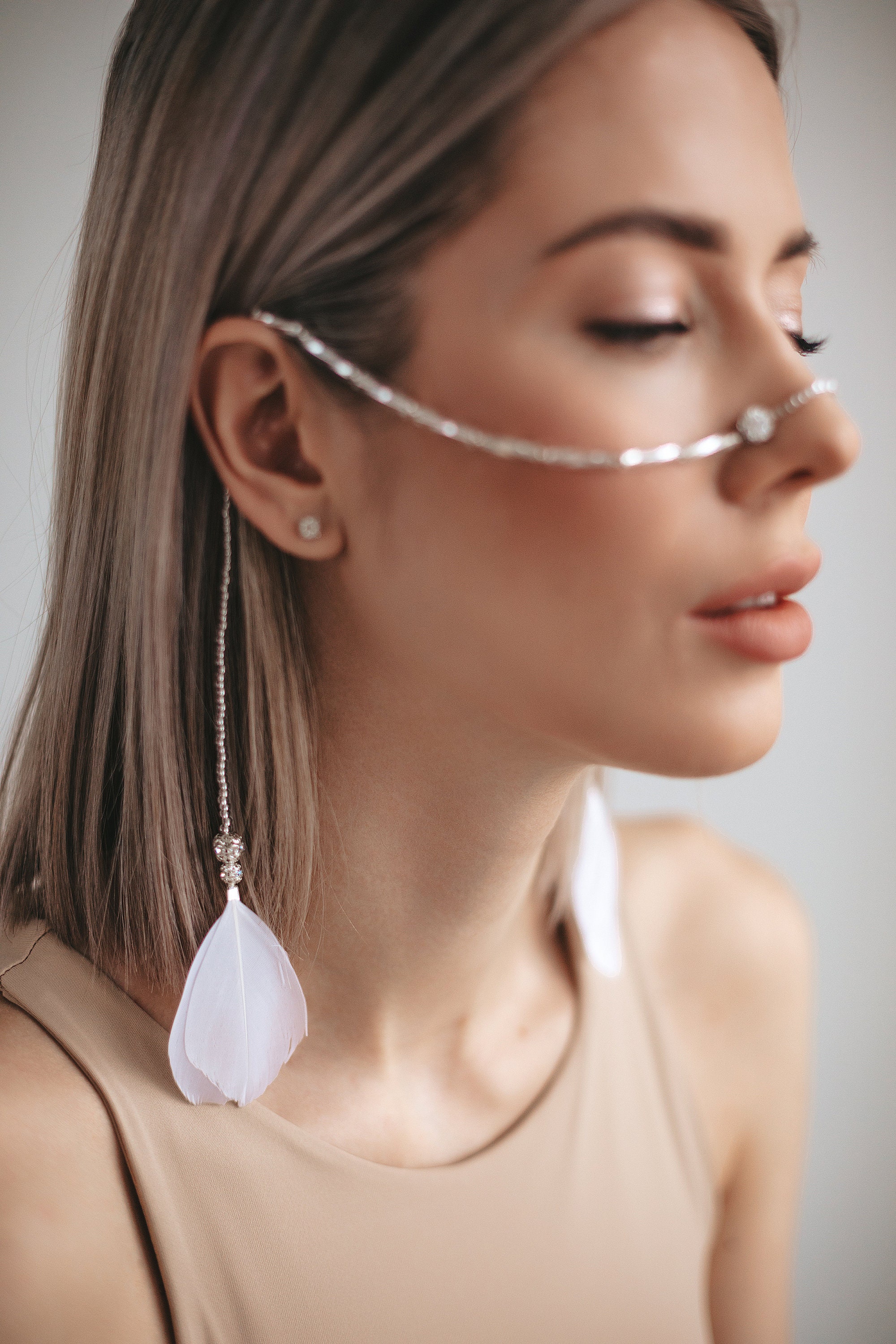 Face Chain Jewelry Face Jewelry Body Jewelry Festival - Etsy Singapore