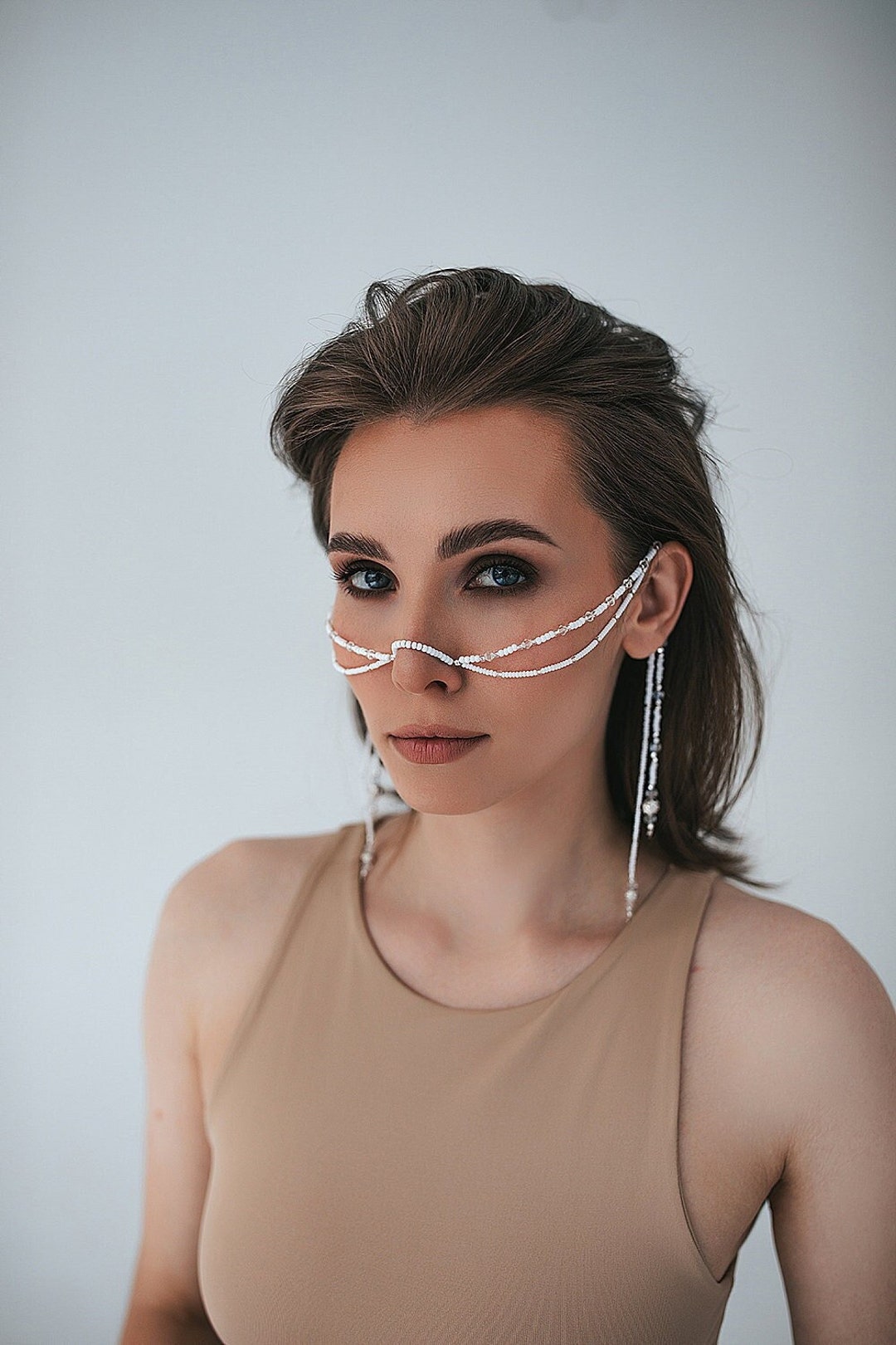 Face Chain, Face Jewelry, Head Jewelry, Wedding Jewerly, Body Jewelry ...