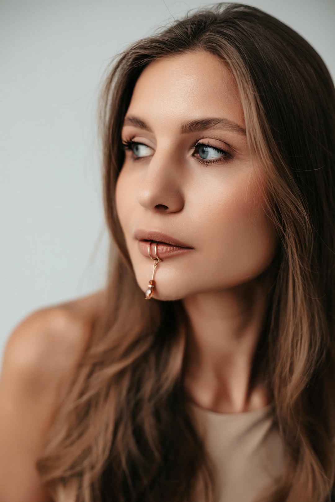 Lip Cuff, Fake Lip Ring, Faux Piercing, Tribal Jewelry, Tribal Jewelry ...