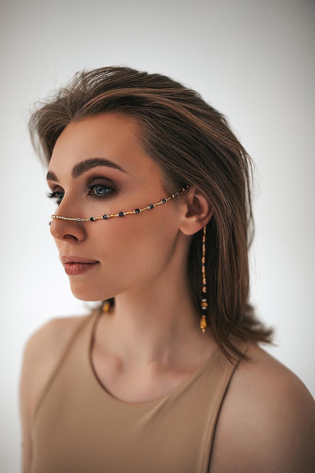 Face Chain, Face Jewelry, Head Jewelry, Wedding Jewerly, Body Jewelry ...