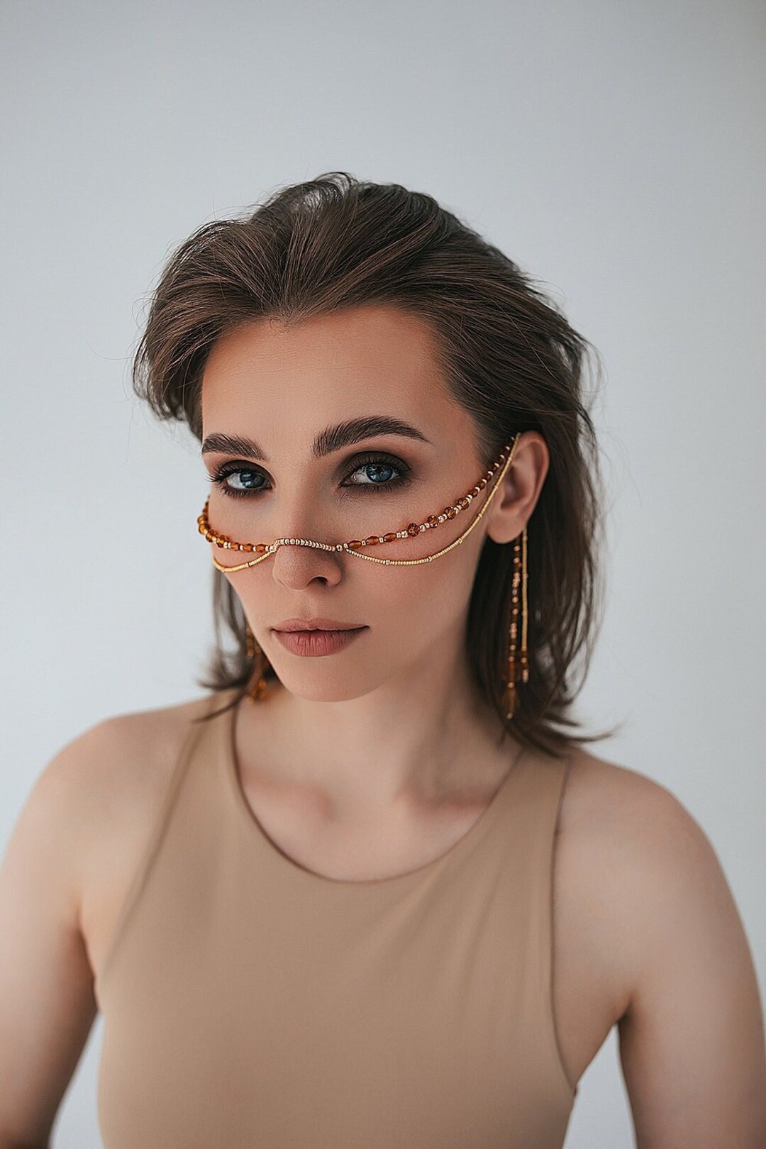 Face Chain Jewelry, Face Jewelry, Body Jewelry, Festival Jewelry, Face ...