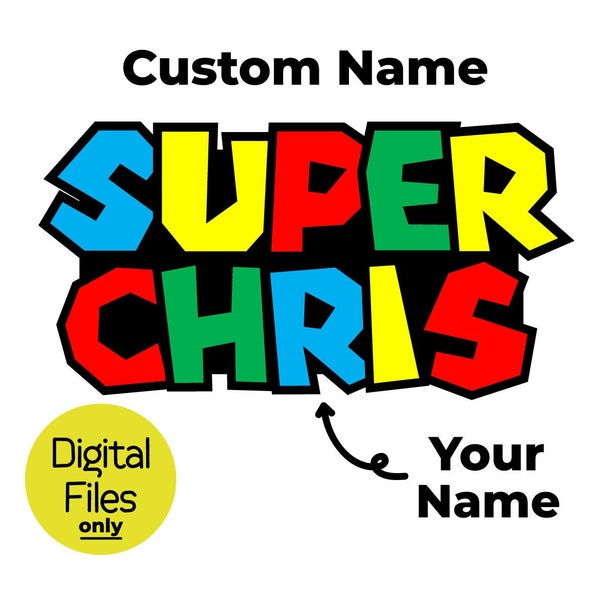 Super Mario Custom Logo - Etsy