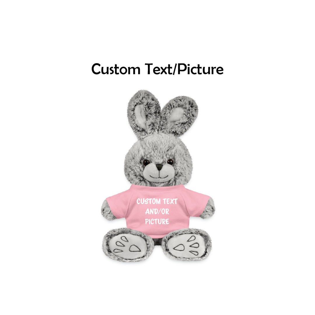Custom Bunny Rabbit Plush Personalized Bunny Plush Personalized Easter ...