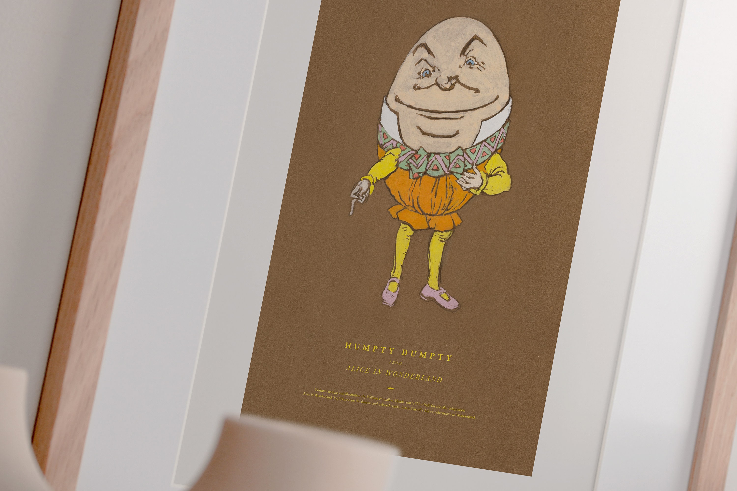 Humpty Dumpty in Alice in Wonderland Wall Art Alice - Etsy