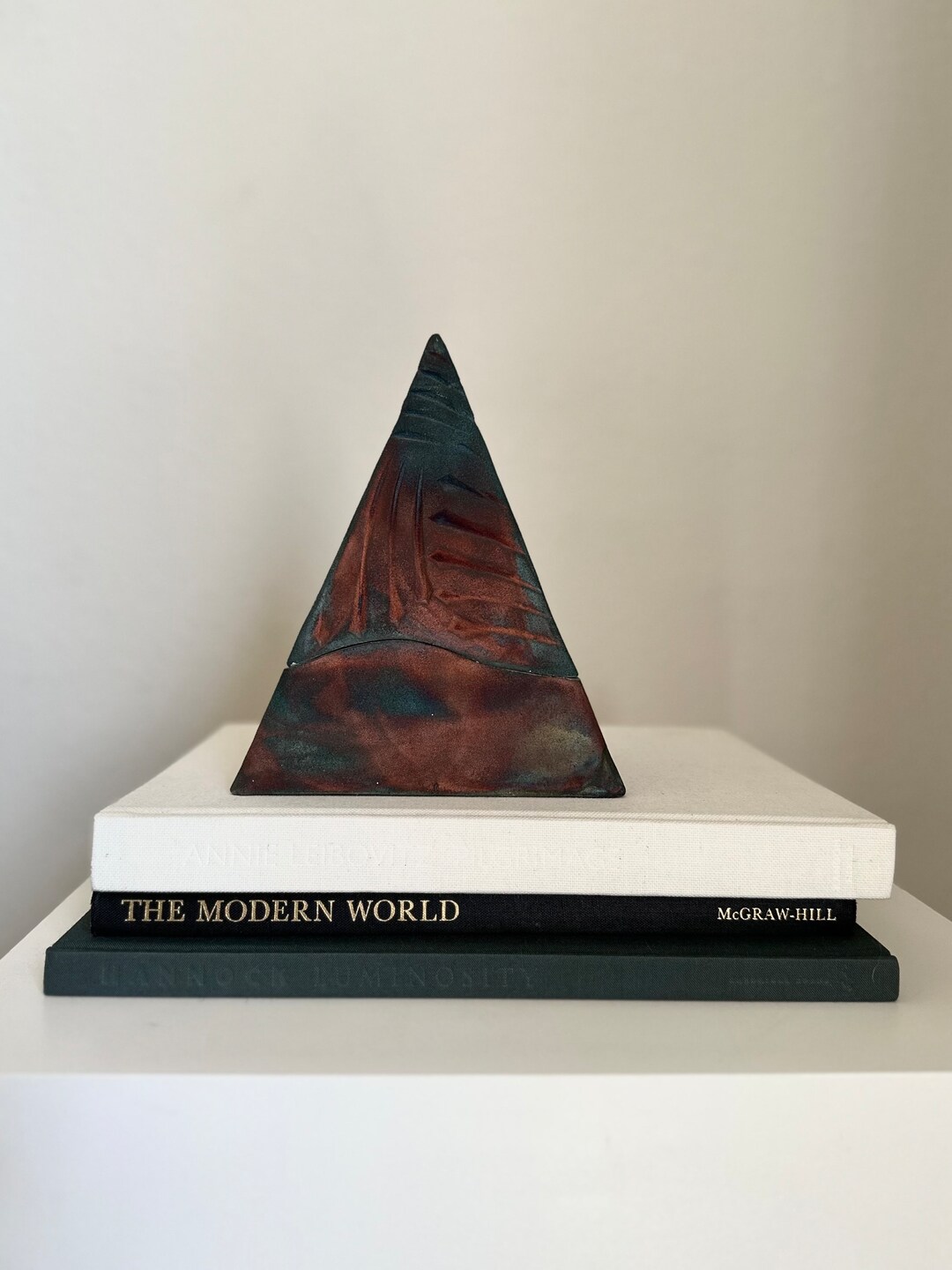 Raku Pyramid Keepsake Box, Artist Signed, Gregg Neal - Etsy