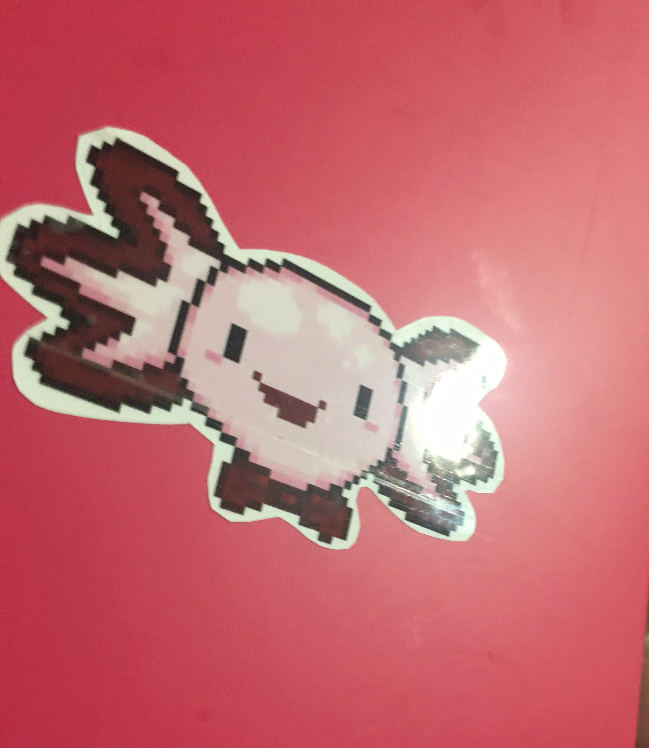 Fancy Axolotl Bowtie Decal / Pixel Art Sticker - Etsy