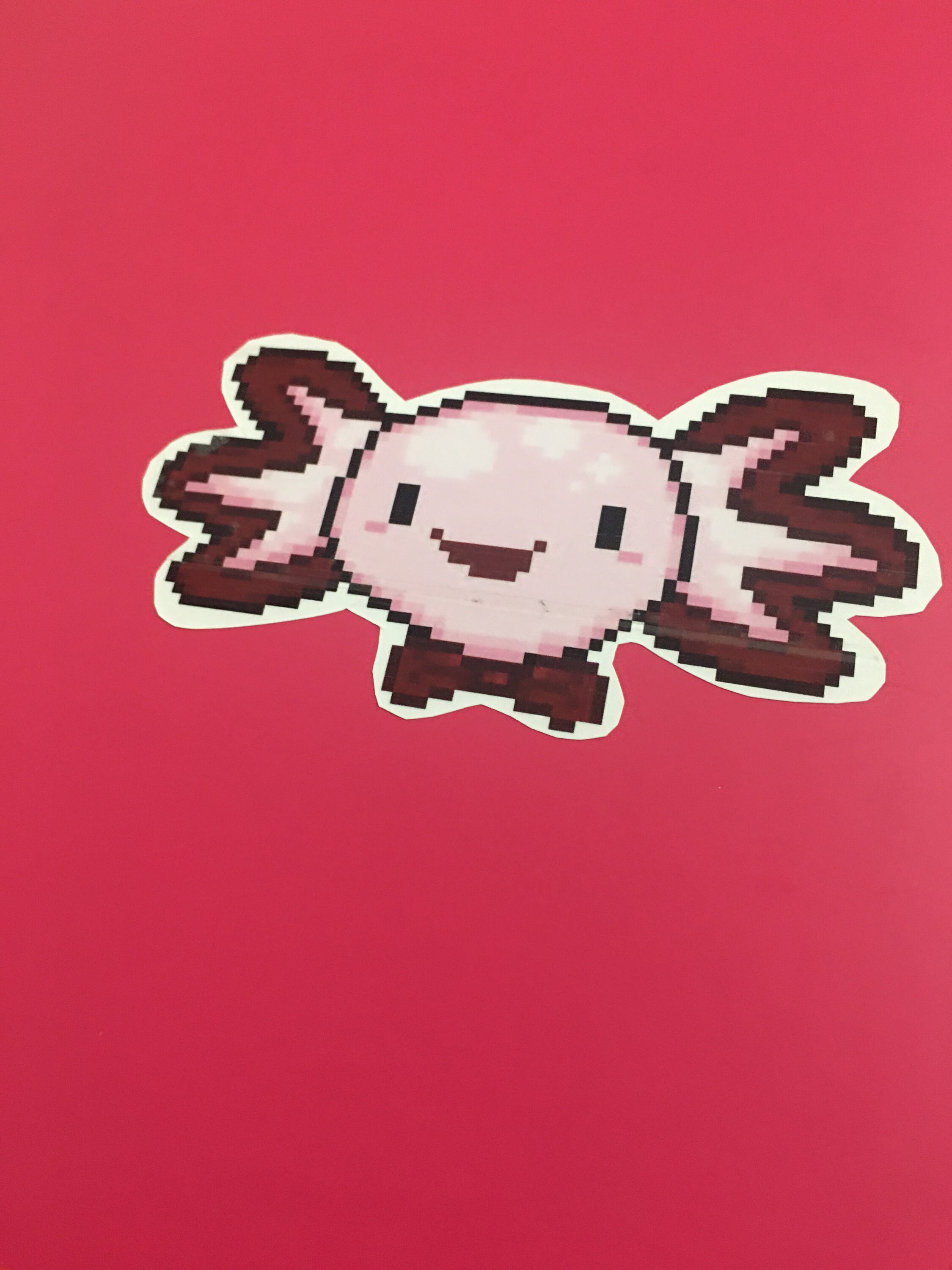 Fancy Axolotl Bowtie Decal / Pixel Art Sticker - Etsy